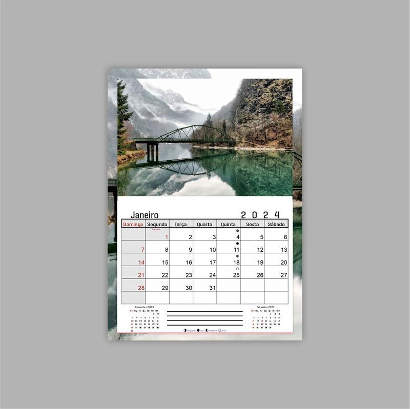 Calendário de parede 2024 - Genial Art - Calendário - Magazine Luiza