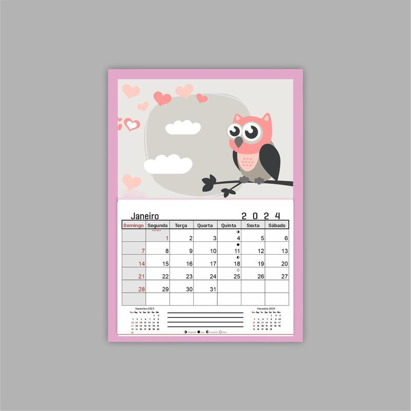 Calendário de parede 2024 - Genial Art - Calendário - Magazine Luiza