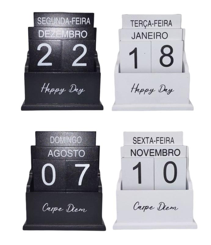 Calendário Madeira Permanente Golden Rio - Calendário - Magazine Luiza
