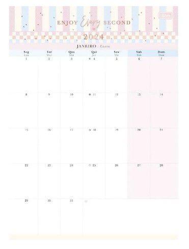 Calendário Planner 21 x 29,7 cm Soho 2024 Tilibra - Calendário ...