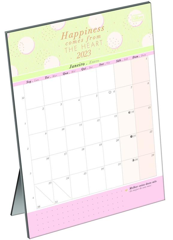 Calendário Planner de Mesa Soho 2023 Tilibra - Calendário - Magazine Luiza