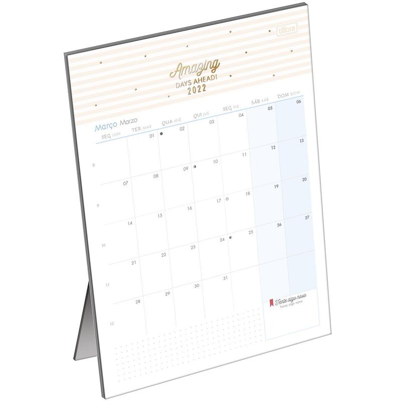 Calendário Planner de Mesa Soho 2023 Tilibra - Calendário - Magazine Luiza