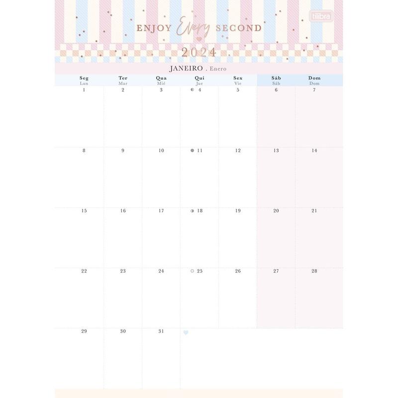 Calendario Planner Soho 2024 Tilibra - Calendário - Magazine Luiza