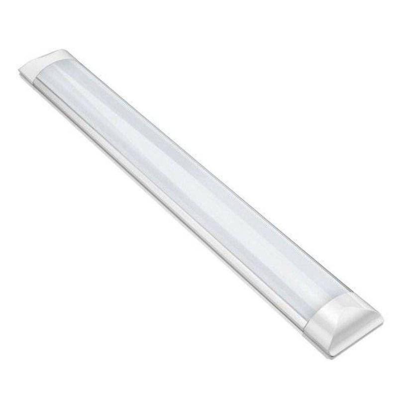 Calha a led integrada linear sobrepor 36w bc - bivolt policarbonato ...