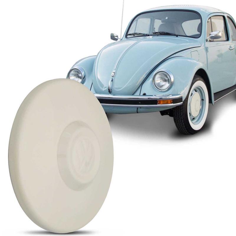 Calota Aro 15 Reta Fusca 1953 a 1996 Kombi 1962 a 2014 Branca em Aço ...