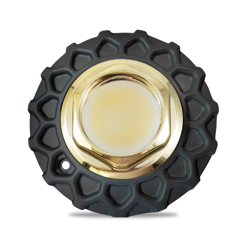 Calota Centro Roda BBS Nova Zunky Zk370 Preta / Porca Dourada - GFM ...