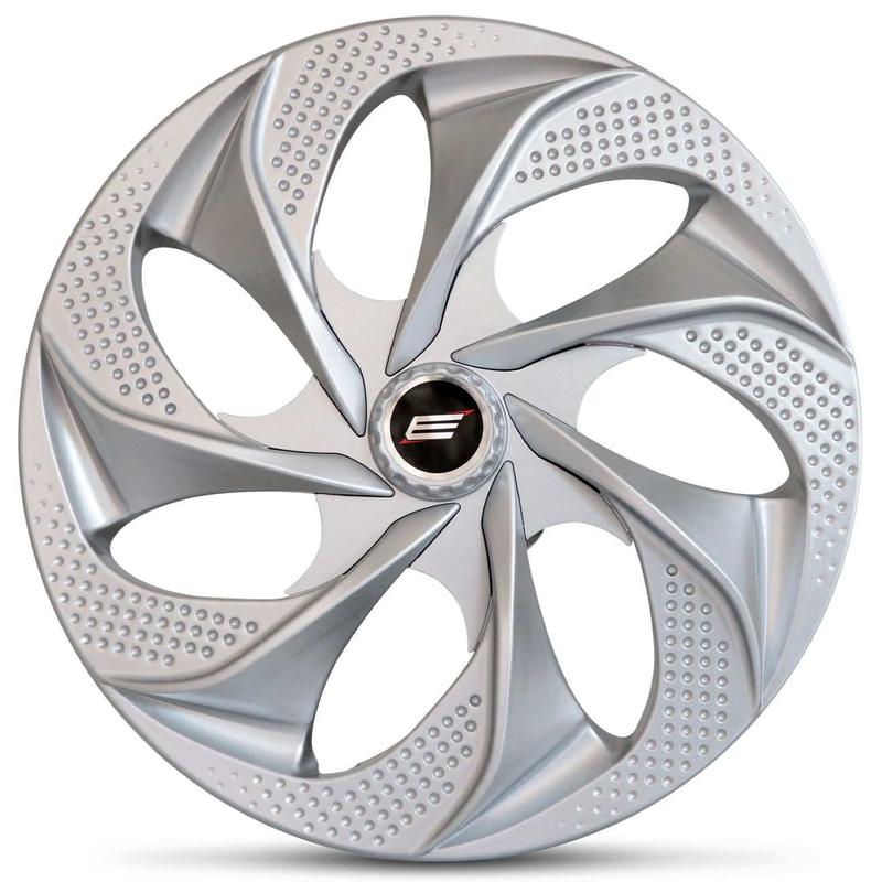 Calota Esportiva Aro 14 Cubo Baixo Alto Evolution Silver Prata ...