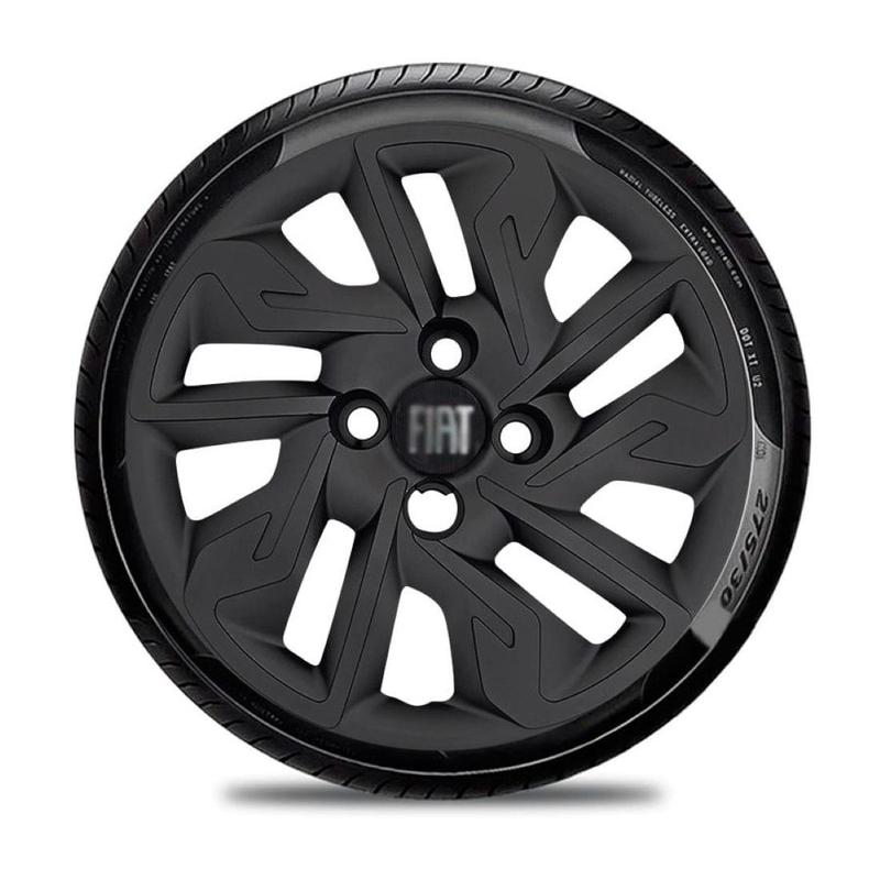 Calota Fiat Aro 14 Preta Fosca Escolha o Carro - GFM - CALOTA - Calota ...