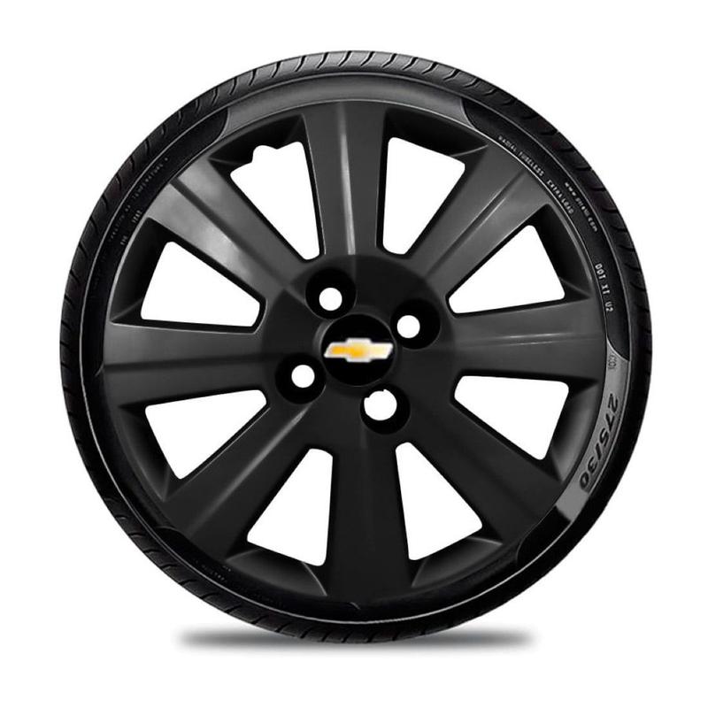 Calota GM Chevrolet Aro 14 Preta Brilhante Escolha o Carro - GFM ...