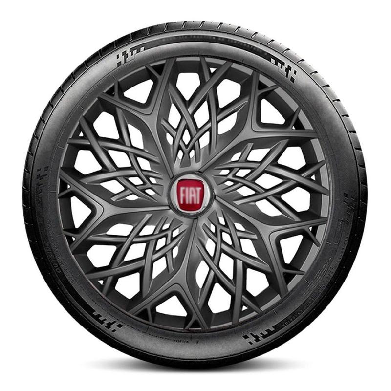 Calota LC151 Fiat Aro 13 Grafite Moove Escolha o carro - Elitte ...