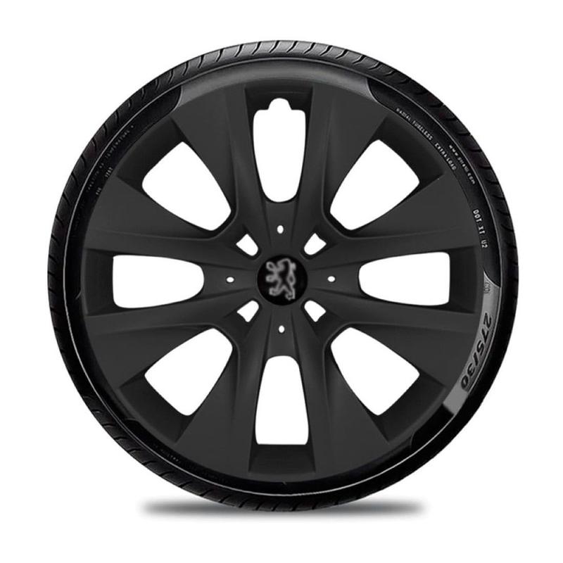 Calota Peugeot Aro 14 Preta Fosca Escolha o Carro - GFM - CALOTA ...