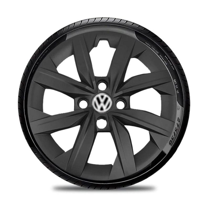 Calota Vw Volkswagen Aro 14 Preta Fosca Escolha o Carro - GFM - CALOTA ...