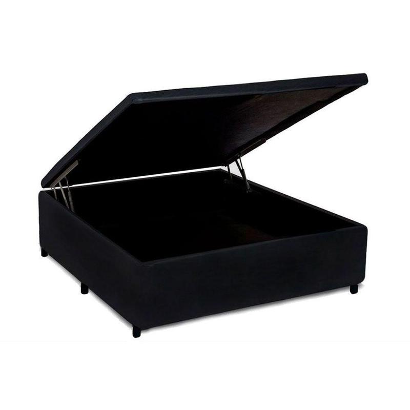 Cama Box Baú Universal CRC Camurça Black 138x188x35 - A Costa Rica ...
