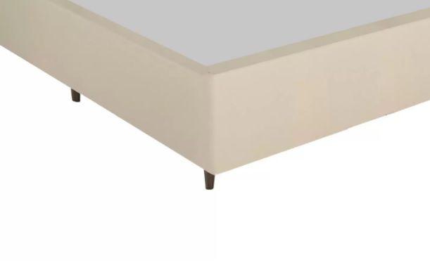Cama Box Blindada Casal 138x188x36 Linho Bege - Renorma - Base para ...