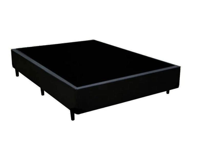 Cama Box Casal 138x188x36 Suede Preto - Renorma - Base para Cama Box ...
