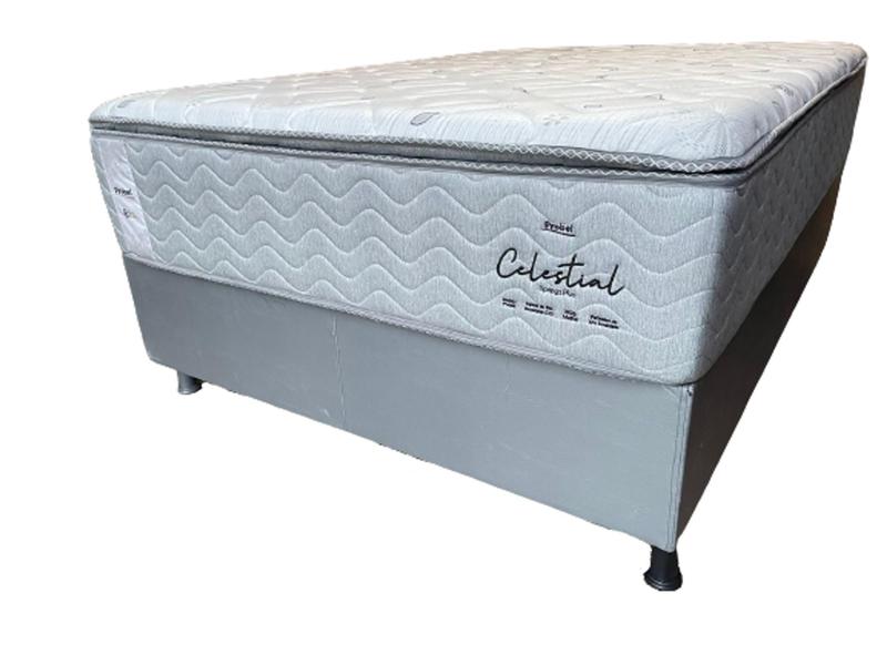 Cama Box Casal Celestial da Probel de Molas Ensacadas D33 Pillow Super Top - Cama de Casal ...