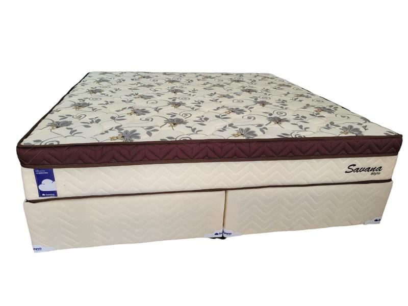 Cama Box King Size de Molas Ensacadas Savana da Bonno Colchões D26 ...