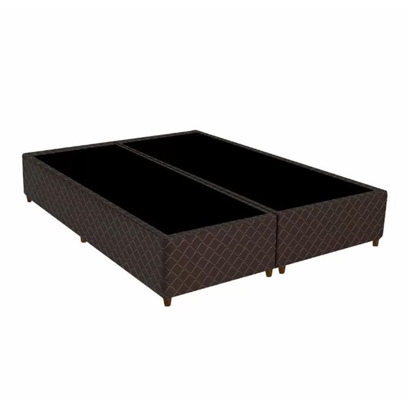 Cama Box Queen Universal Poliéster Marrom Gazin New Flower 158X198X39 ...