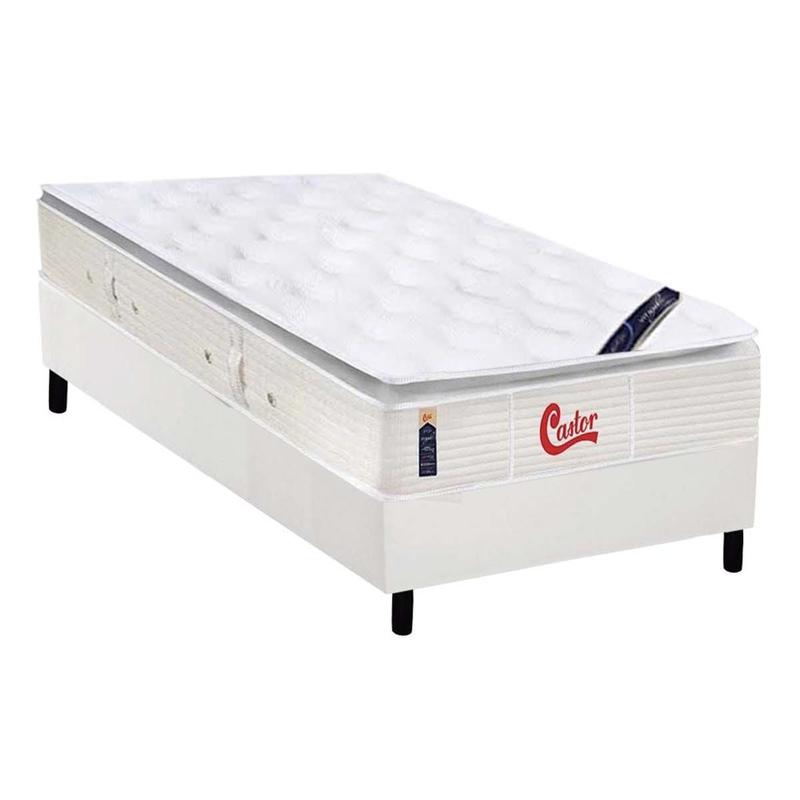 Cama Box Solteiro: Colchão Molas Pocket Ensacadas Castor Gold Star SLX ...