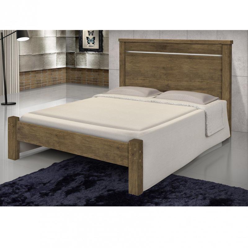 Cama Casal Pietra J&A Móveis Jequitiba - Cama de Casal - Magazine Luiza