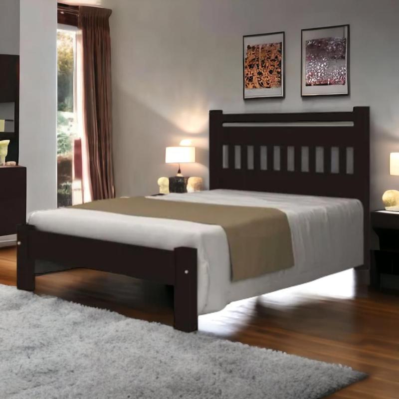 Cama De Casal Madeira Maciça Estrado Reforçado Antares - São Pedro ...