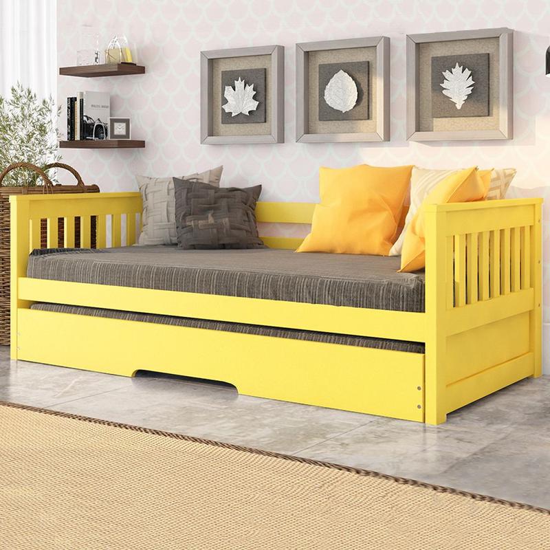Cama Infantil Bicama Mission Madeira Maciça 1101 Amarelo - Arbol ...