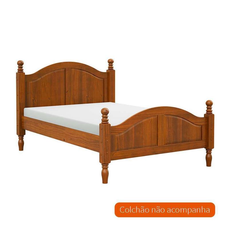 Cama Queen Esmeralda I Imbuia - Finestra - Cama de Casal - Magazine Luiza