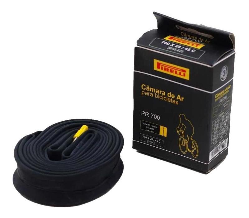 Camara De Ar Pirelli 700 X 28/45c Valvula Presta 48mm - Câmara de Ar de Bicicleta - Magazine Luiza