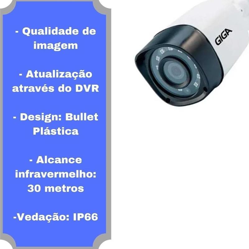 Camera Bullet Orion Full Hd 2mp 1080p Ir 20 Metros Ip66 Giga - Câmera ...