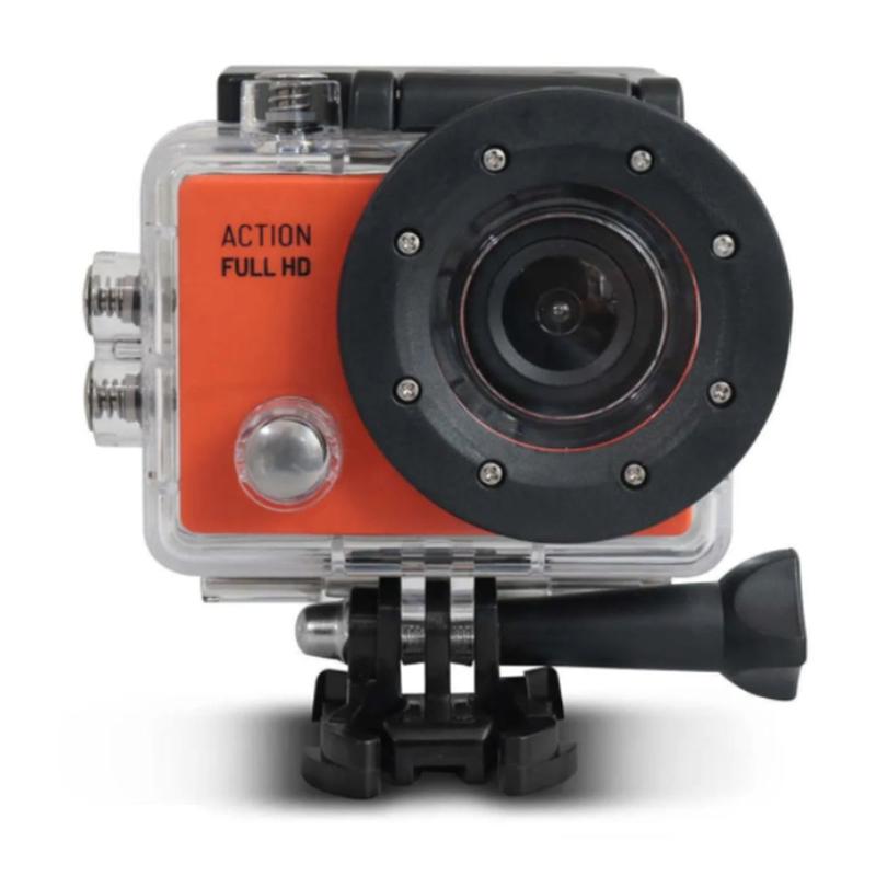 Câmera De Ação Action Full Hd 1080P Tela LCD 2Pol 12 MP 30FPS A prova ...