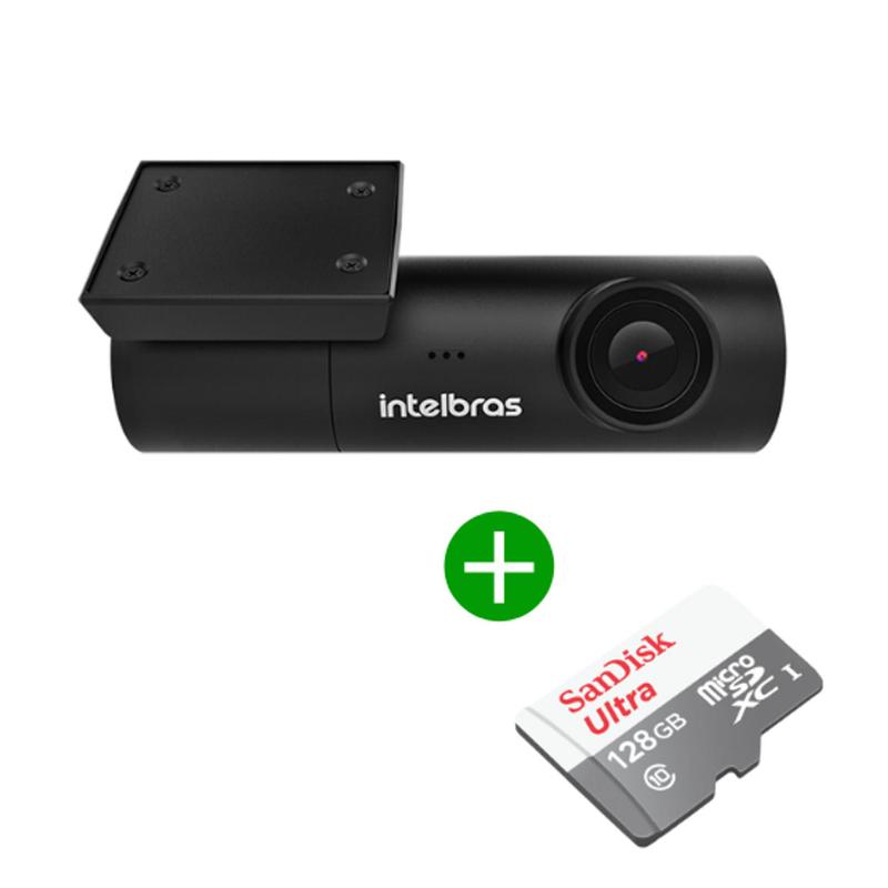 Câmera Dvr Veicular DC 3102 Full Hd Smart Via Aplicativo Intelbras Com Cartão 128gb - Câmera ...