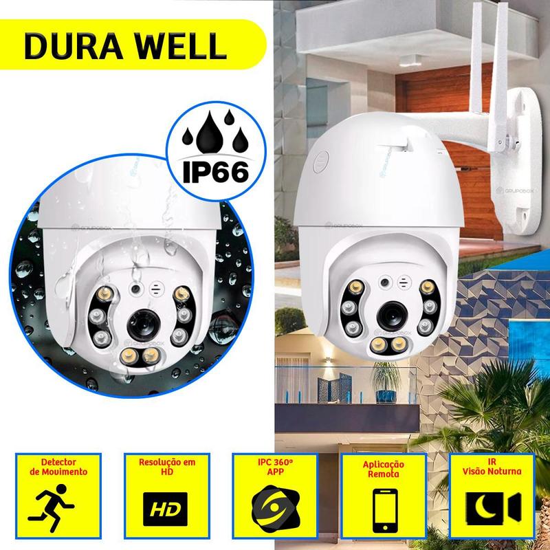 Câmera Externa Ip Prova D'água Infravermelho Externa Wifi Hd - Malaysia ...