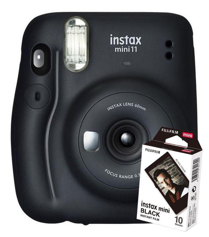 Câmera instantânea Fujifilm Instax Mini 11 + Filme Black - Câmeras ...