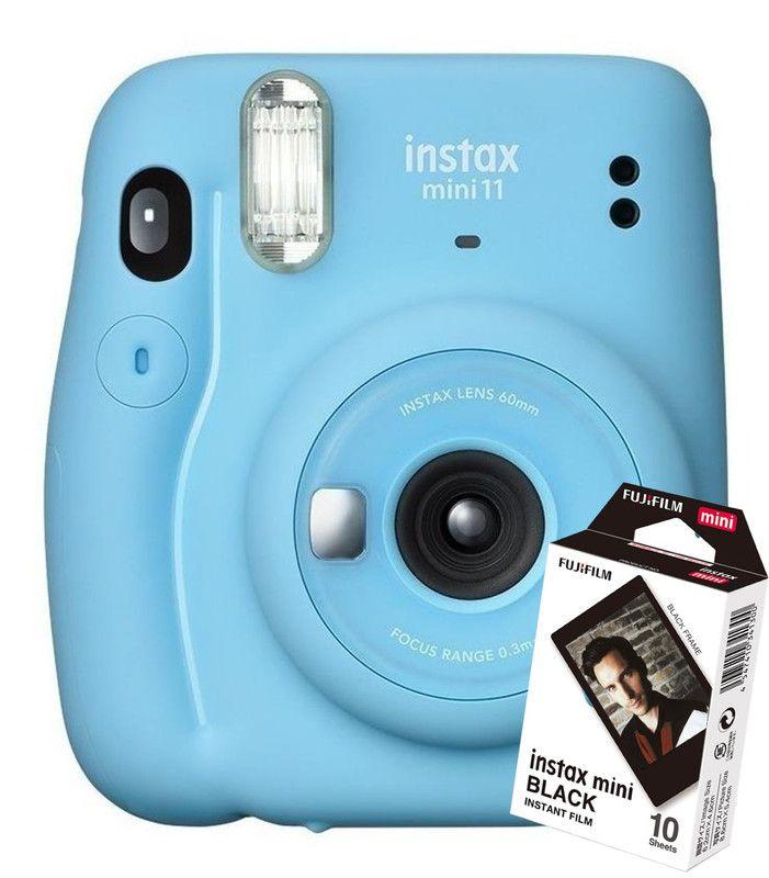 Câmera instantânea Fujifilm Instax Mini 11 + Filme Black - Câmeras ...