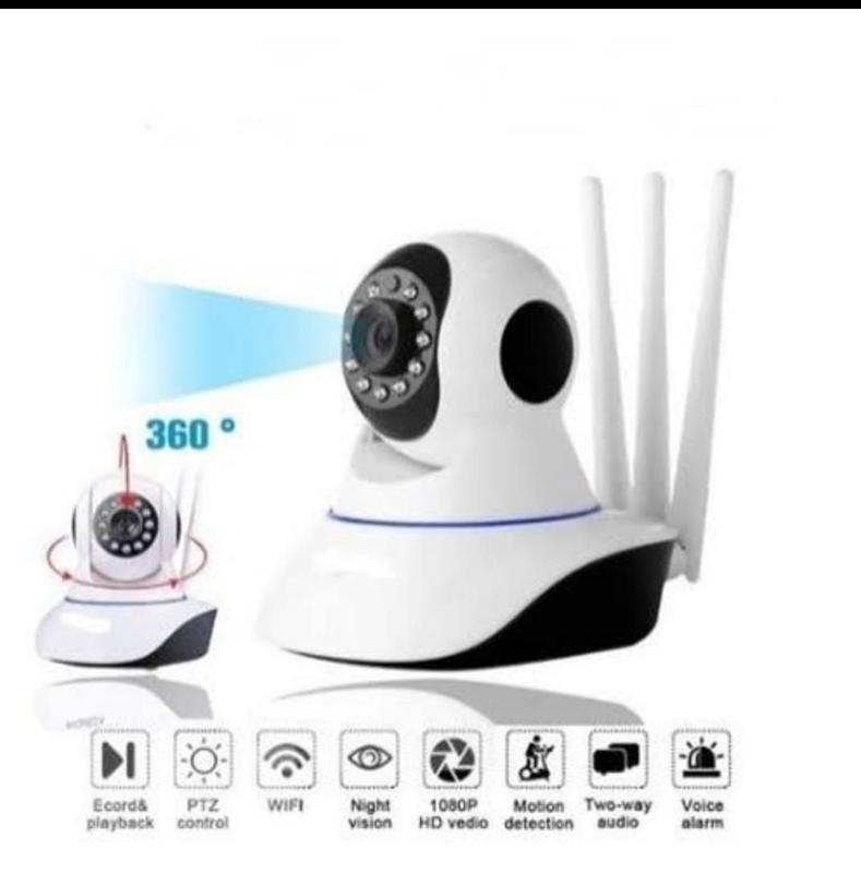 Câmera IP 3 Antenas Wiffi Wireless - Jortan - Câmera IP - Magazine Luiza