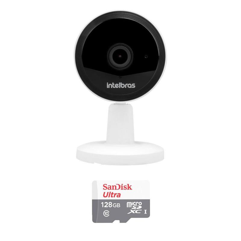 Câmera Wi-fi IMX1 Intelbras HD 720p + Micro SD 128GB Ultra - Câmera ...
