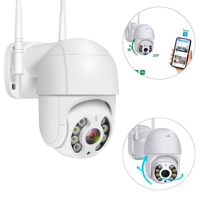 Câmera Wifi Externa A8 Full HD Giratória A Prova D'Água - Câmera De ...