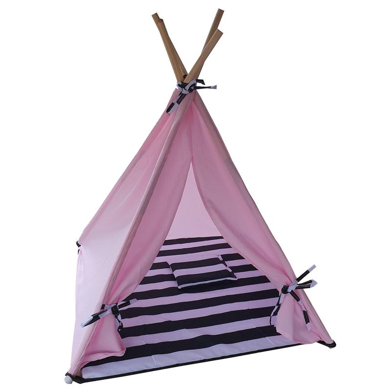 Caminha Cabana Pet Toca Oca Tenda Cama Cachorro Gato Rosa G - Pet Best ...
