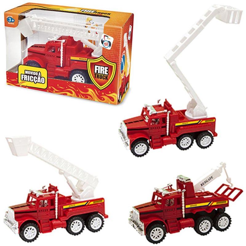 Caminhao bombeiro a friccao fire truck sortidos na caixa - PICA PAU ...