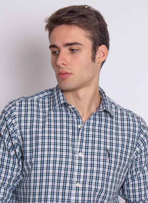 Camisa Aleatory Xadrez Manga Longa Modern - Camisas Masculinas ...