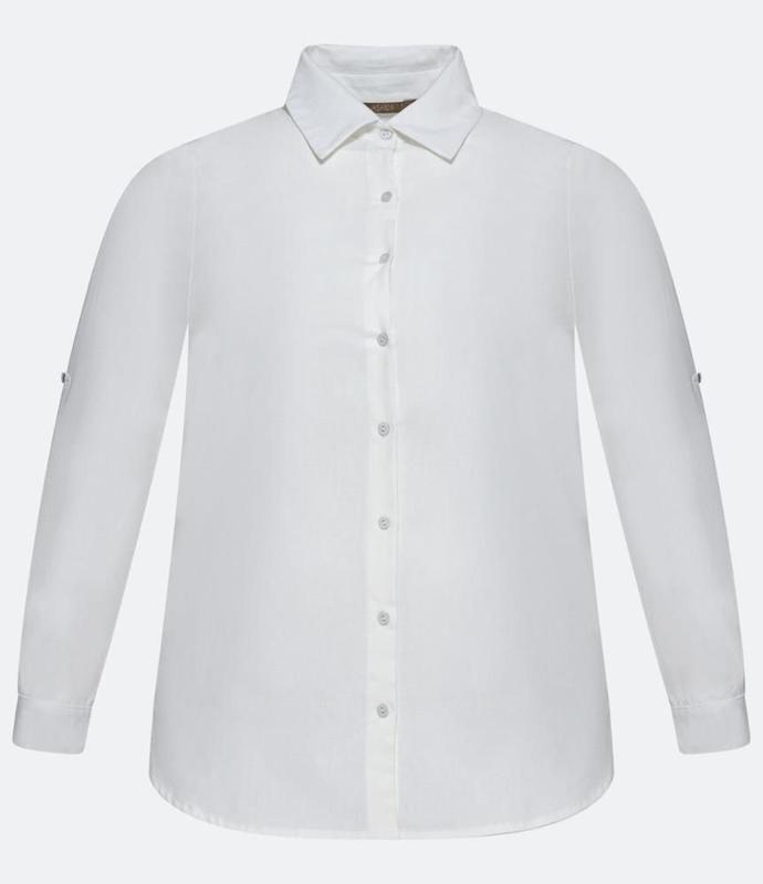 Camisa Alongada em Tricoline Curve & Plus Size - Ashua Curve e Plus ...