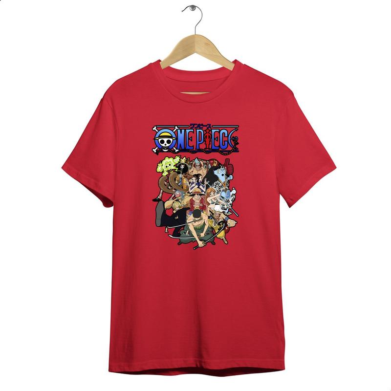 Camisa Básica Serie Anime One Mangá Piece Luffy Monkey Nami - Asulb ...
