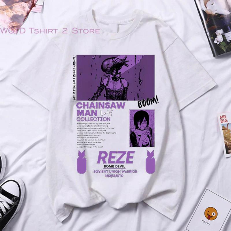 Camisa Camiseta Chainsaw Man Lady Reze Personagem - Home Custom ...