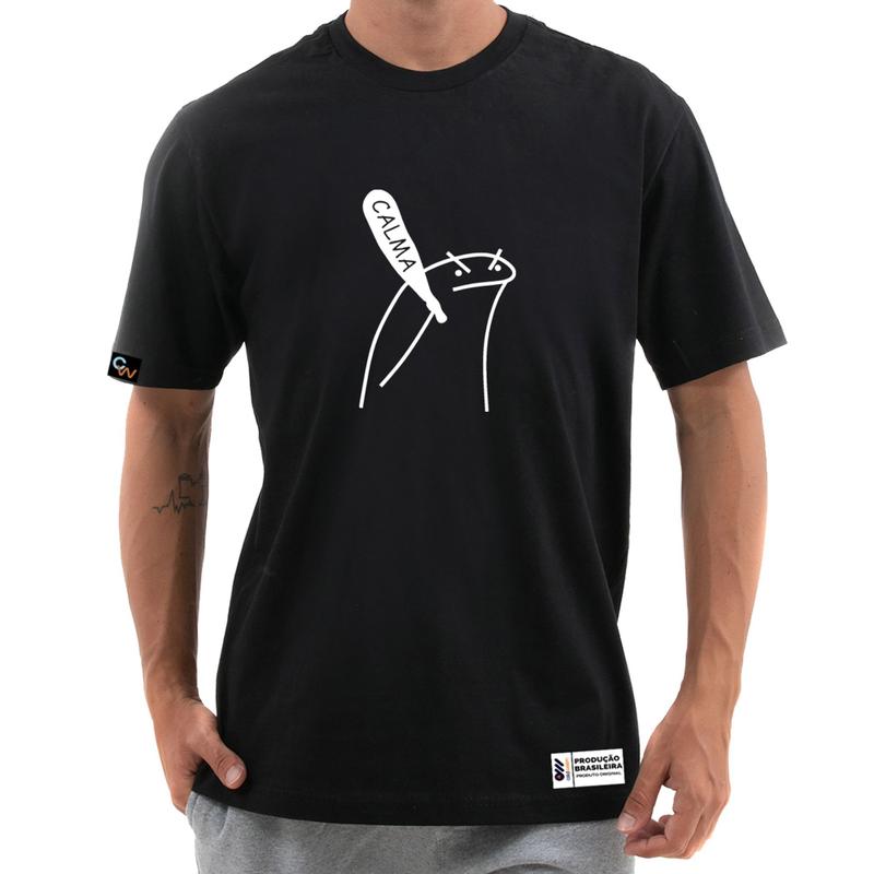 Camisa Camiseta Flork Meme Gosto De Resolver Tudo Com Calma - Flork ...