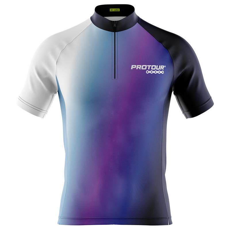 Camisa Ciclismo Manga Curta MTB Masculina Pro Tour Colors Proteção UV+ ...