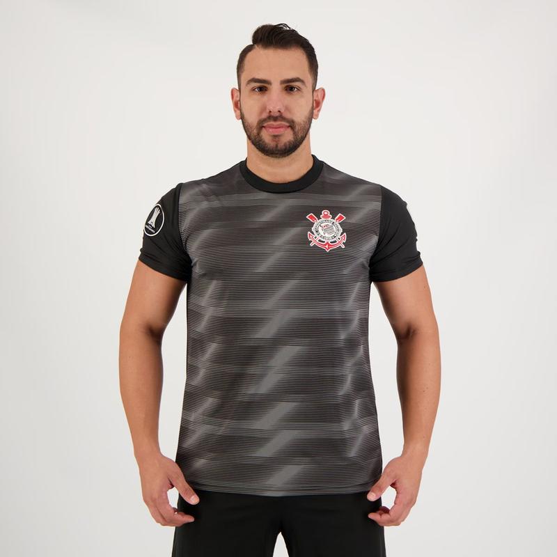 Camisa Corinthians Scrawl Preta Libertadores 2020 - Spr - Camisa de ...