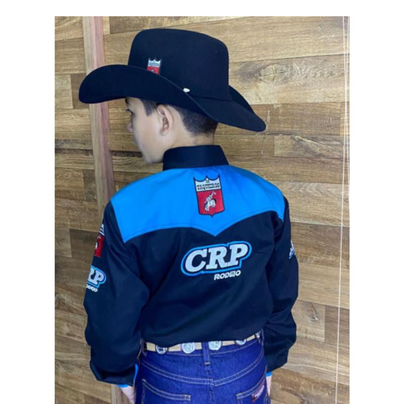 Camisa Country Preta Para Rodeio Circuito Rancho Primavera - OS ...