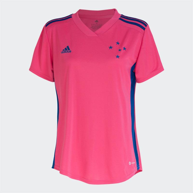 Camisa Cruzeiro Outubro Rosa 22/23 s/n Torcedor Adidas Feminina ...