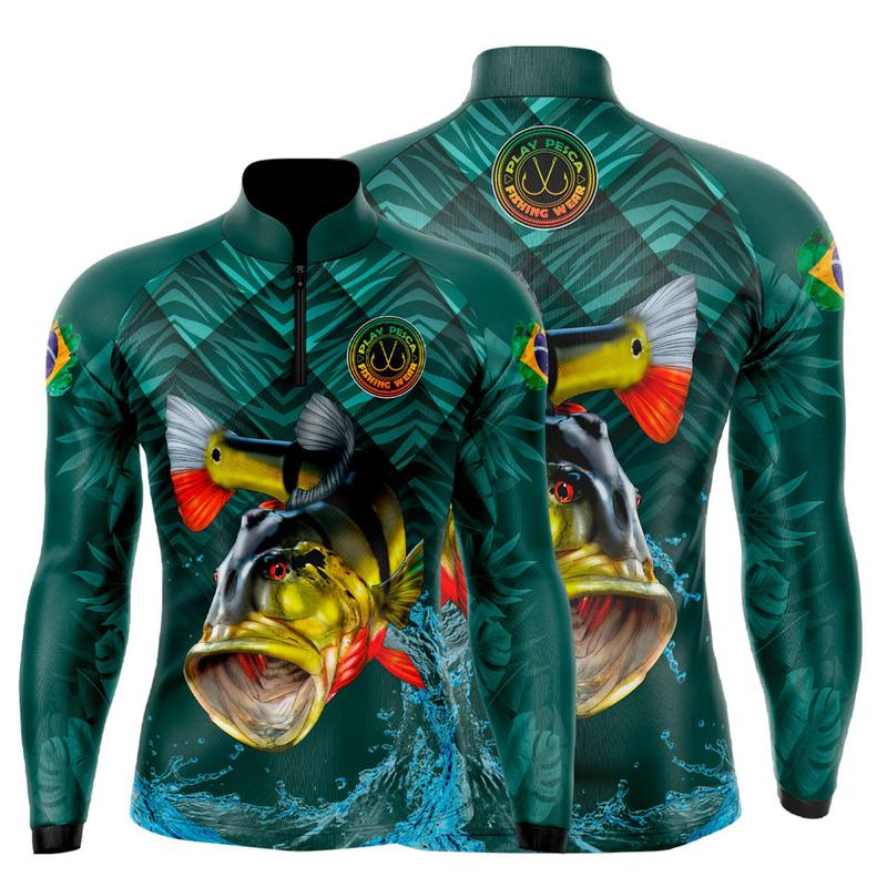 Camisa de Pesca Tucunaré Dry Fit Proteção UV50 - Play Pesca - Outros ...