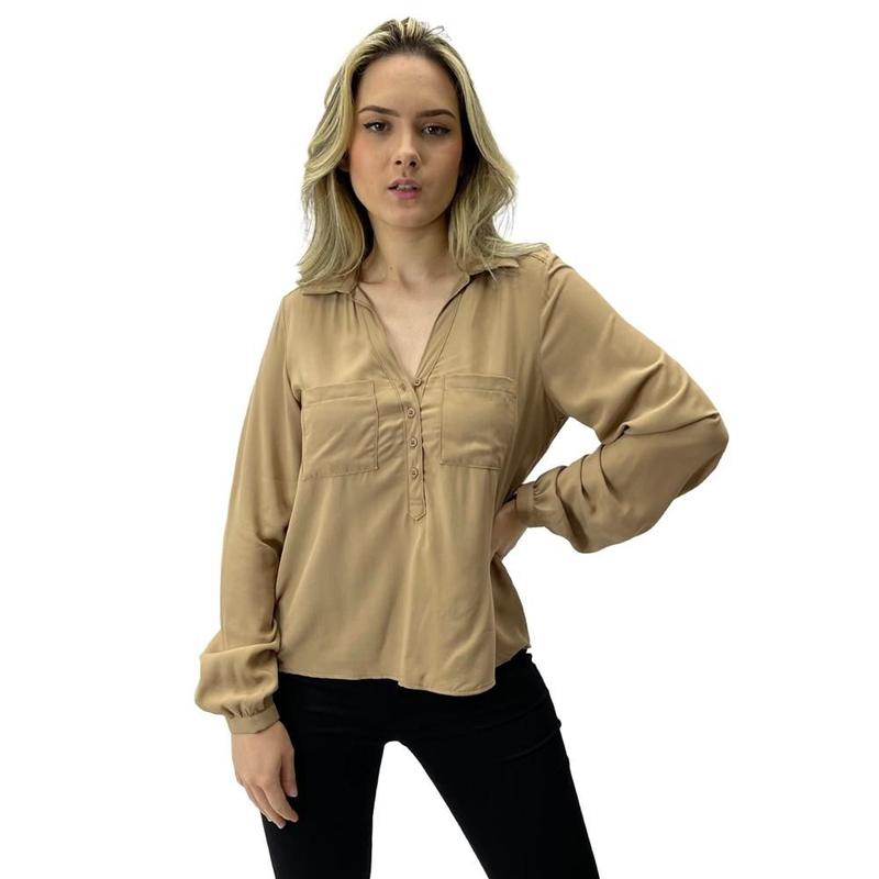 Camisa Hering Manga Longa - Camisa Feminina - Magazine Luiza